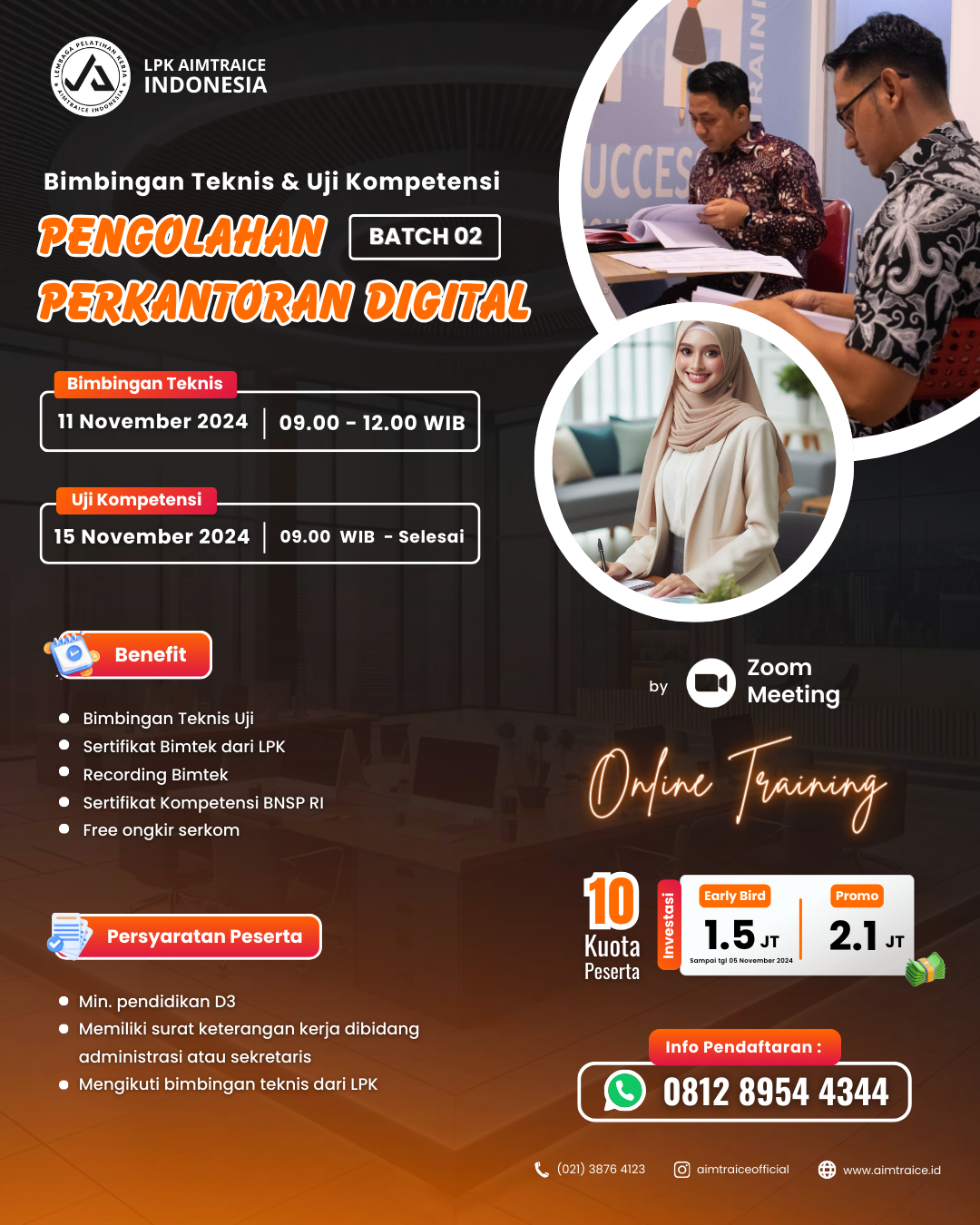 Sertifikasi BNSP RI-Full Online Skema Pengolahan Perkantoran Digital ...