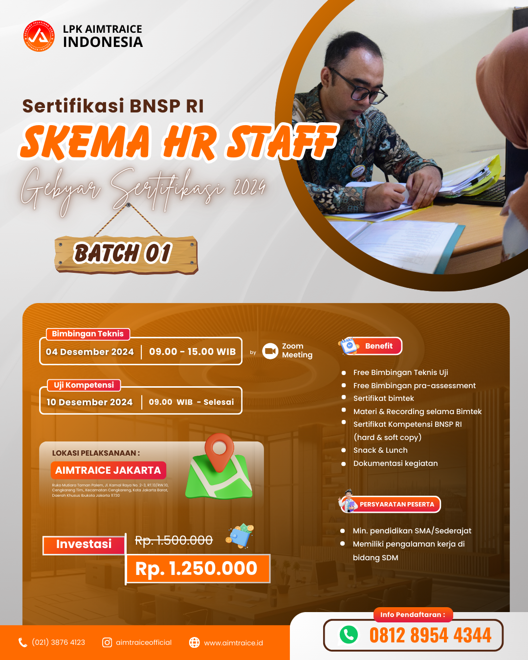 SERTIFIKASI BNSP RI SKEMA HR STAFF BATCH 01