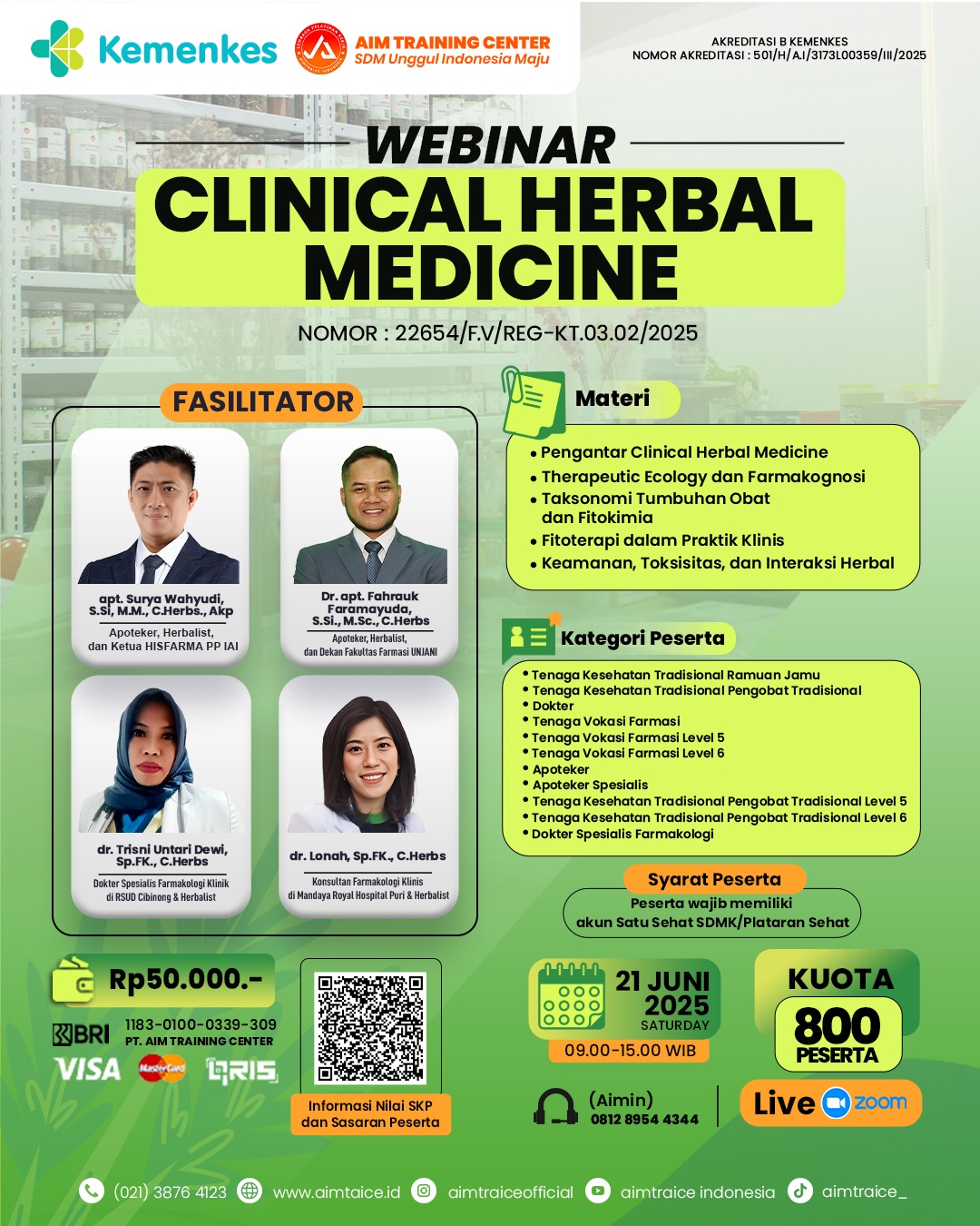 WEBINAR CLINICAL HERBAL MEDICINE