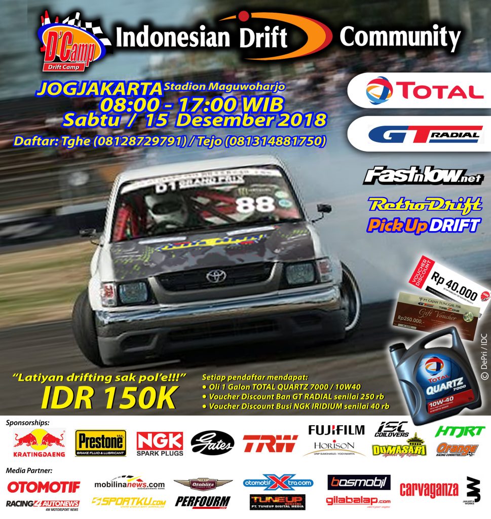 Indonesian Drift Community Idc Present Drift Camp Goes To Jogja