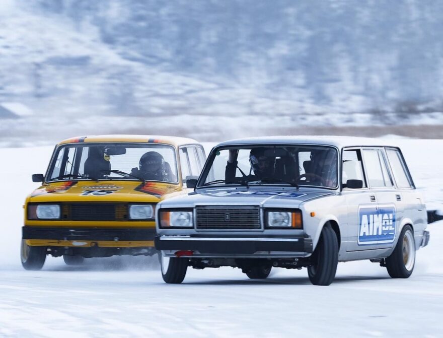 Ikuti Winter Drift Battle, Amandio Piloti Mobil LADA Setir Kiri ...