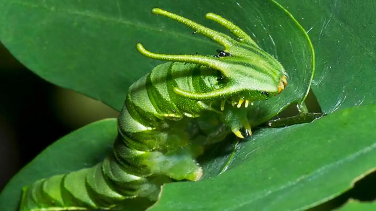 Ulat Kepala Naga, Larva Unik yang Mirip Makhluk Mitologi dan Calon Kupu ...